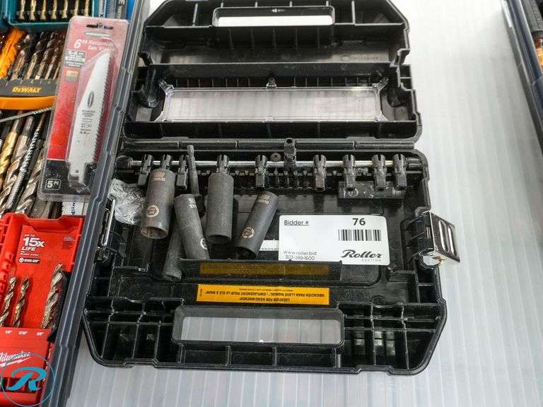 (2) Socket Sets and Tray of Bits (Incomplete) - Roller Auctions