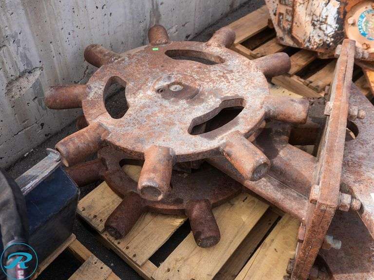 Sheepsfoot Compaction Wheel Attachment To Fit Excavator, 14" - Roller ...