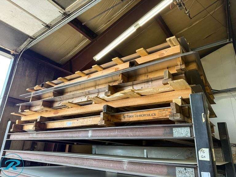 Approximately 15 Sheets of Sheet Metal Inventory, 10' x 5' - Roller ...