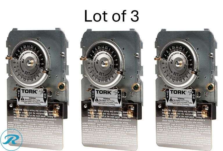 (3) New- TORK 40 -Amps 120/277-volt Indoor Programmable Analog Lighting ...