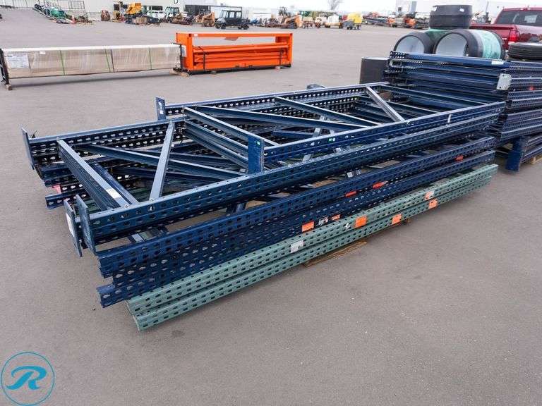 (3) Pallets of Pallet Racking: (10) 10' x 4' uprights, (1) 8' x 4 ...
