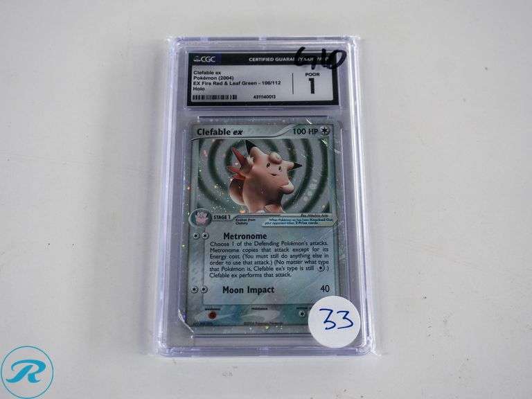 Pokémon 2004 Clefable EX CGC 1 - Roller Auctions