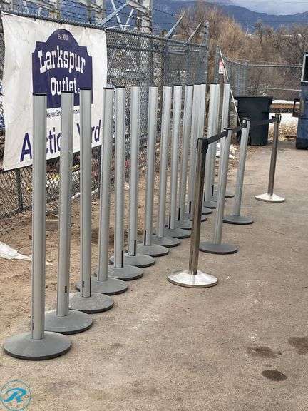 (19 items) Crowd Controls (15) 52.5" H crowd control /line markers ...