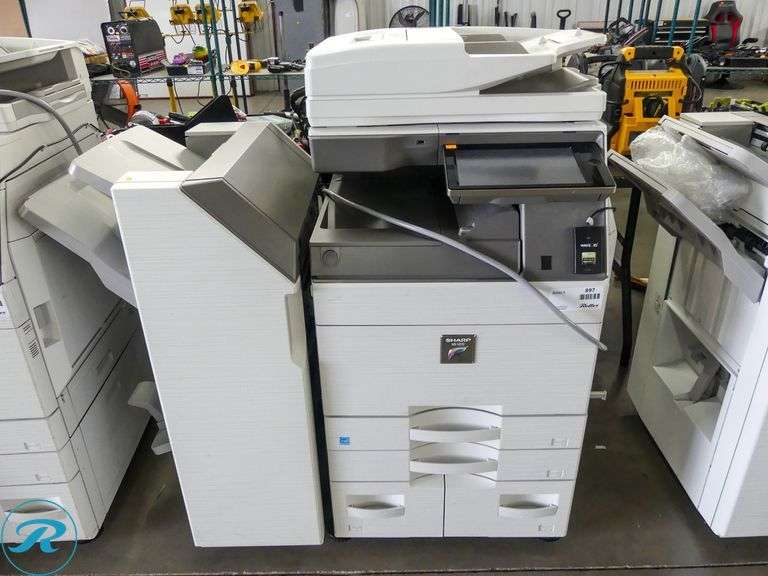 Sharp MX-5070 Copier With Finisher - Roller Auctions