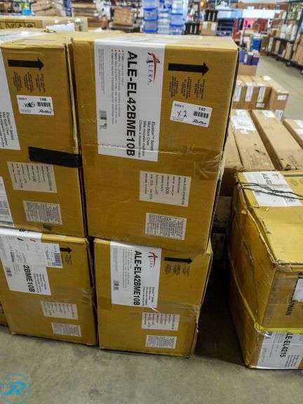 (2) Alera ALE-ELY2BMEIOB Mid Back Chairs - Roller Auctions