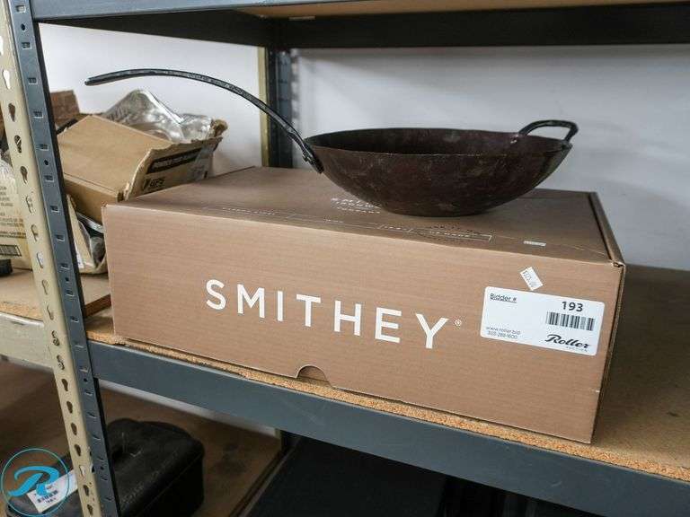 Smithey Ironware Company Carbon Steel Wok, 12.5" - Roller Auctions