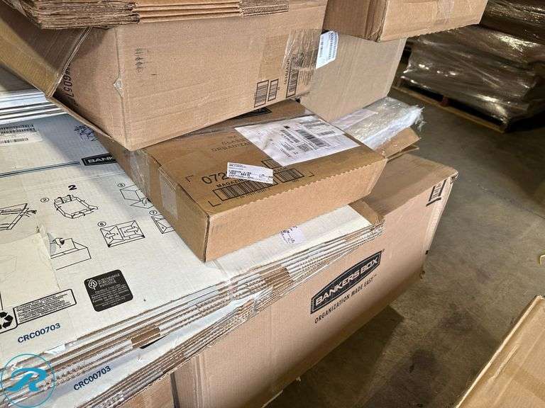 Pallet of Assorted Bankers Boxes - Roller Auctions