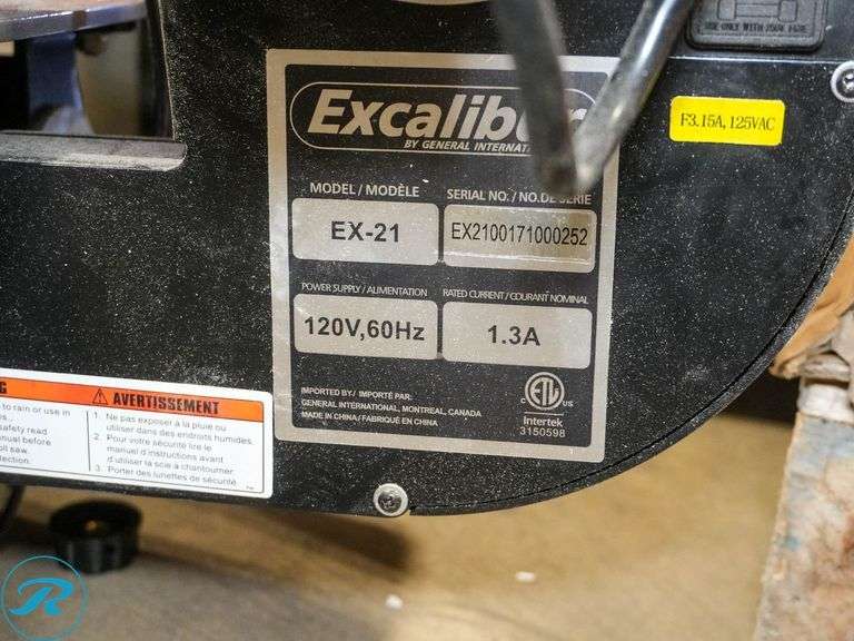 Excalibur EX-21 Scroll Saw, 21" - Roller Auctions