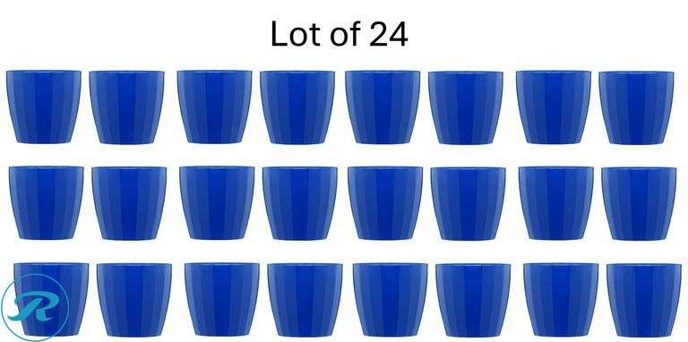 (24) New- Ready Refill Round 12.2-Inches W Large Blue Resin ...