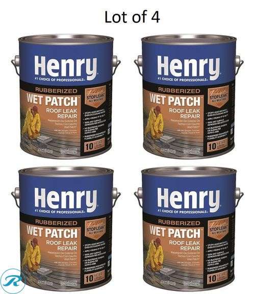 (4) New- Henry Company Rubberized Wet Patch 1-gallon Waterproof ...