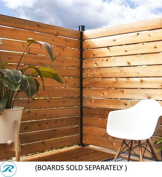 (1) New- HOFT Solutions HOFT 3-Inches W x 73.5-Inches H Black Aluminum ...