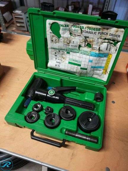 Greenlee 7904SB/7906SB Hydraulic Punch Drivers - Roller Auctions
