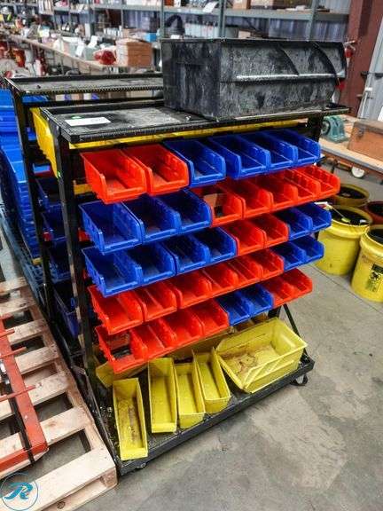(2) Hardware Organizer Carts - Roller Auctions