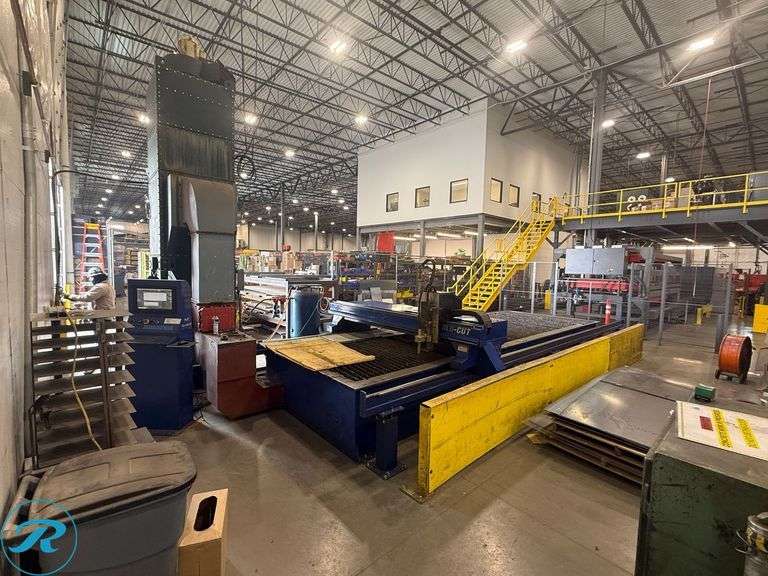 Machitech Gold Cut CNC Plasma Downdraft Table, 6’ x 20’, Powermax 105 ...