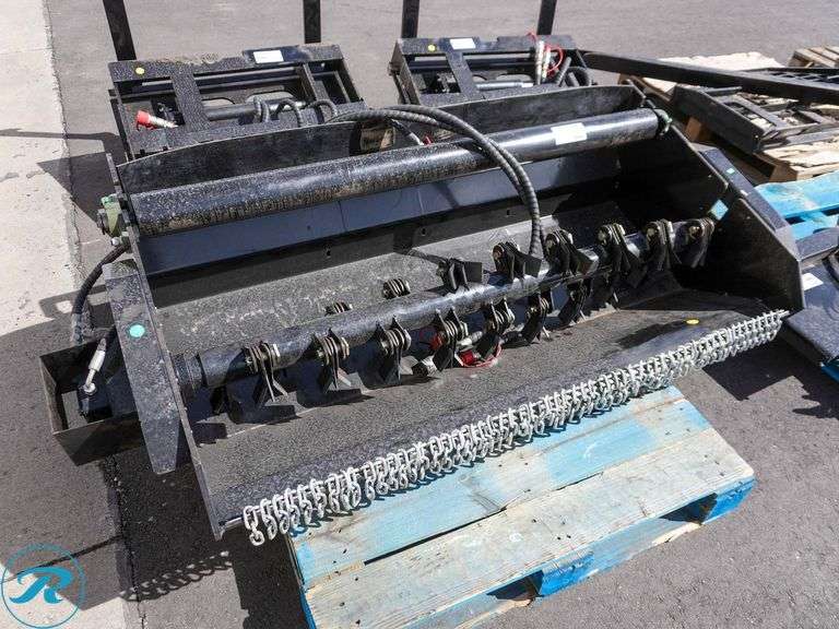 New Giyi GY-FM57 Hydraulic Flail Mower Attachment to Fit Skid Steer ...