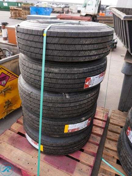 (5) 2022 Hercules H-901 ST235/80R16 Tires With Wheels - Roller Auctions