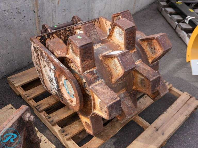 Sheepsfoot Compaction Wheel Attachment To Fit Excavator, 21" - Roller ...