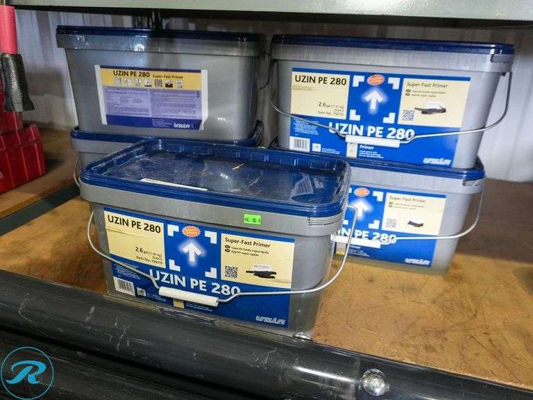 (5) Uzin PE 280 Plus Super Fast Primer, 2.5 Gal - Roller Auctions
