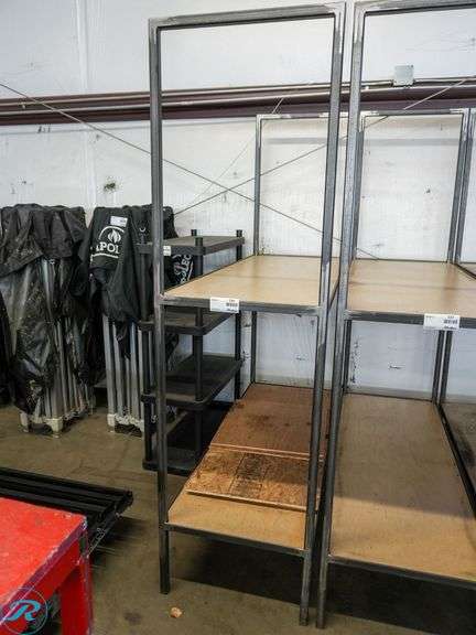 2-Tier Metal Rack, 65" x 24" x 84" H - Roller Auctions