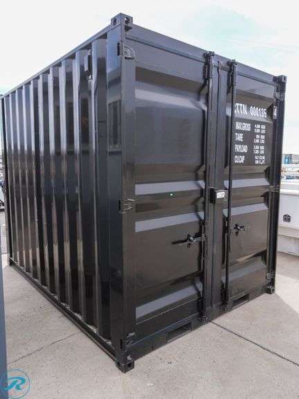 New Metal Storage Container, 8'3" x 7'4" x 12' - Roller Auctions