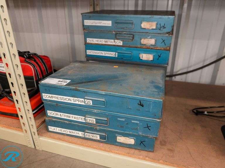 (9) Parts Sorting Bins With Contents - Roller Auctions