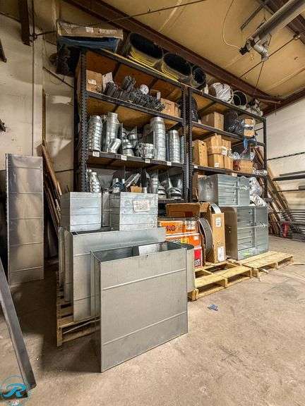 Racks With Duct Forms and Insulation Includes: (3) Pallets In Front ...