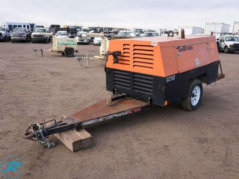 Sullivan D0250PJD Towable Air Compressor - Roller Auctions