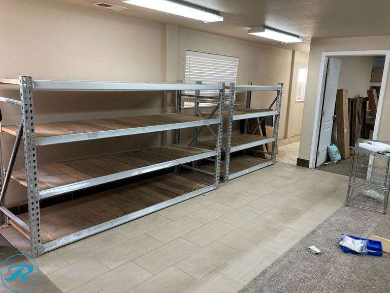 Pallet Racking (2) Uprights 60" h x 34" w (2) uprights 60" h x 28" w (8 ...