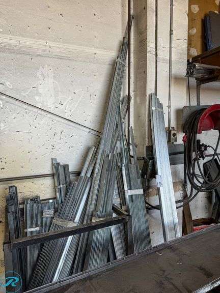 Racks of Angled and Tubular Pieces Including Scraps (Entire Back Wall ...