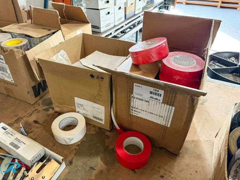 (2) Boxes of Tape - Roller Auctions