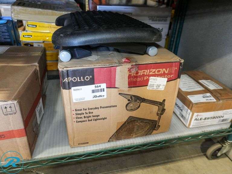 Apollo V16000M Horizon 2 Overhead Projector And Foot Rest - Roller Auctions