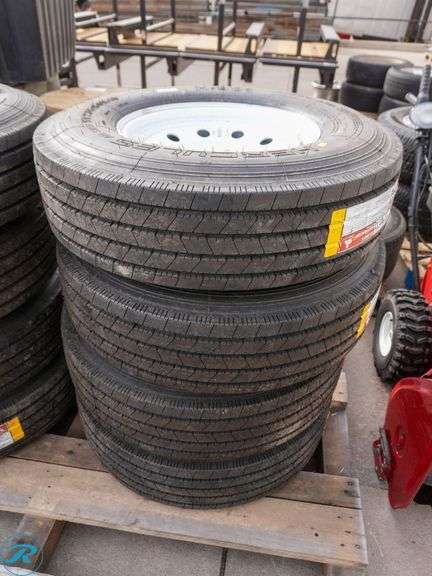 (4) 2022 Hercules H-901 ST235/80R16 Tires With Wheels - Roller Auctions