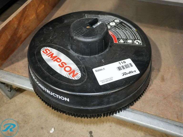 Simpson 80165 Rotating Surface Cleaner Pressure Washer Attachment, 15 ...