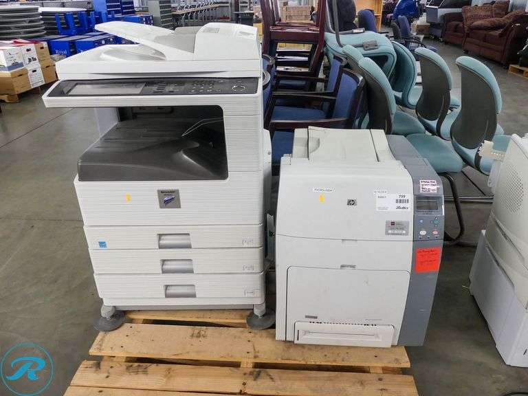 HP Color LaserJet 4700n Printer and Sharp MX-M260 Copier - Roller Auctions