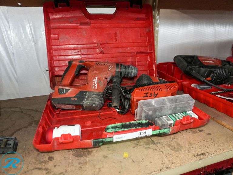Hilti TE4-A18 cordless Rotary Hammer Drill, Battery and Charger ...
