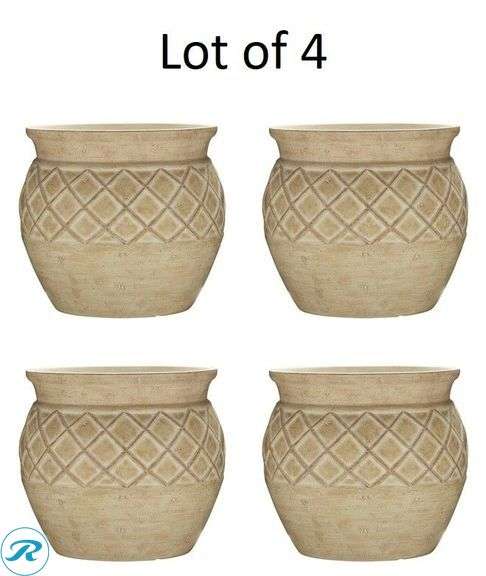 (4) New- allen + roth Round 18.0-Inches W Extra Large Off-white Mixed ...