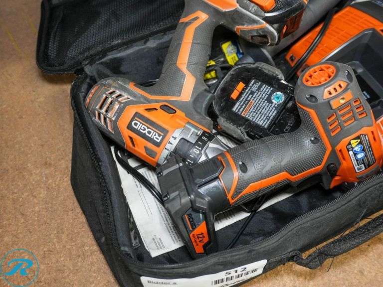 Ridgid Drill Set With Battery and Charger: R8611501, R82005, 12V and ...