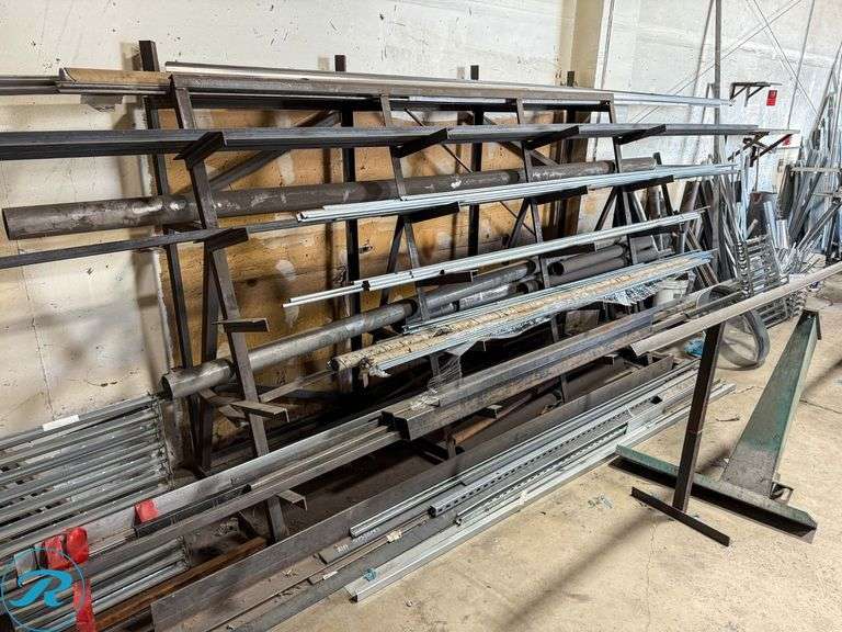 Racks of Angled and Tubular Pieces Including Scraps (Entire Back Wall ...