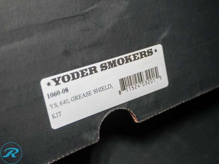 (2) Shelves of Yoder Smoker Grease Shields and Wire Shelves - Roller ...