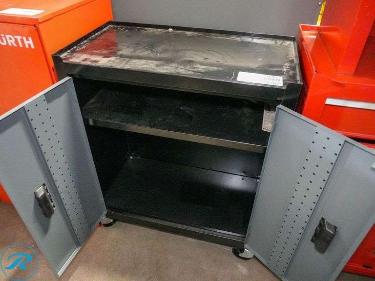 2-Door Tool Box Base On Casters - Roller Auctions