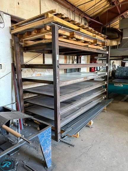 Approximately 20 Sheets of Sheet Metal Inventory, 10' x 5', Scrap Metal ...