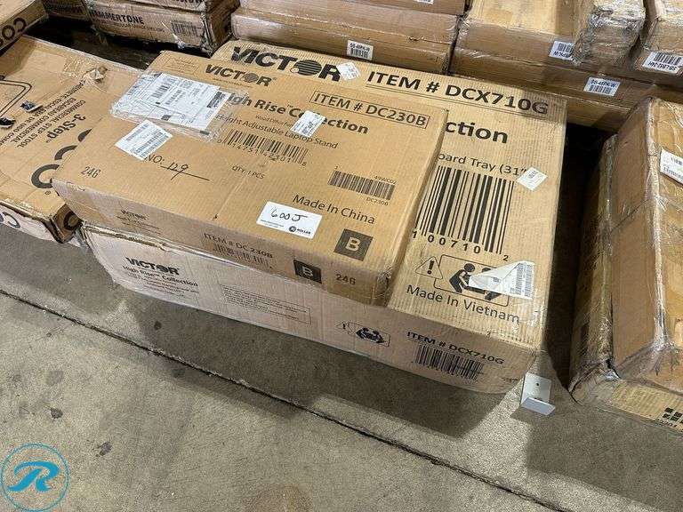 Victor DCX710G Height Adjustable Standing Desk with Keyboard Tray and ...