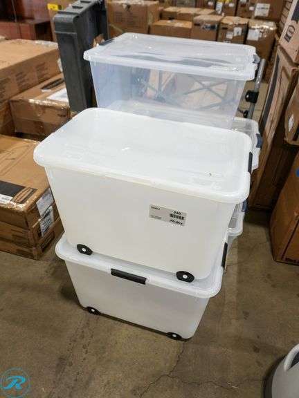(5) Plastic Storage Containers - Roller Auctions