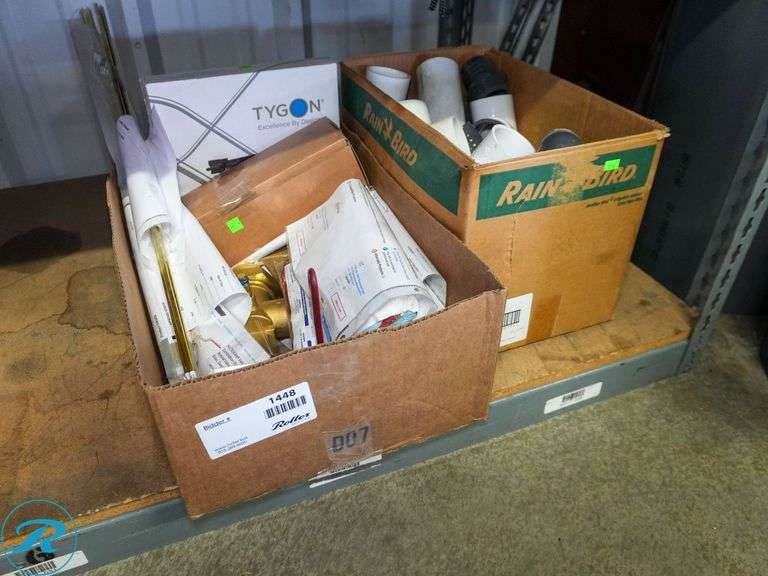 Tray Of Assorted Hardware, Valves And PVC Fittings - Roller Auctions