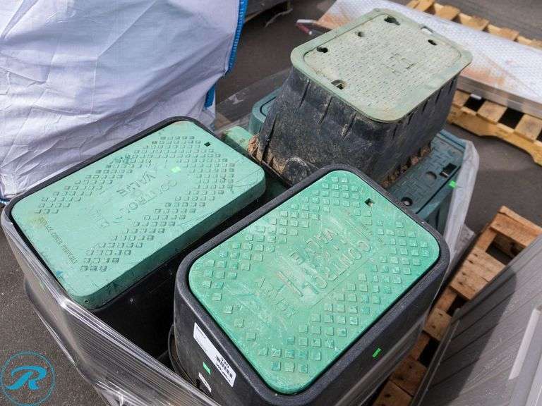 Pallet of Sprinkler Control Valve Boxes - Roller Auctions