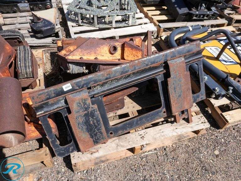 Pallet of Loader / Backhoe Outrigger Pads, Feet and Clevises - Roller ...