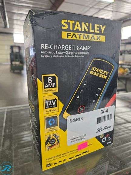 Stanley FatMax BC8S 8-Amp Automatic Battery Charger and Maintainer ...