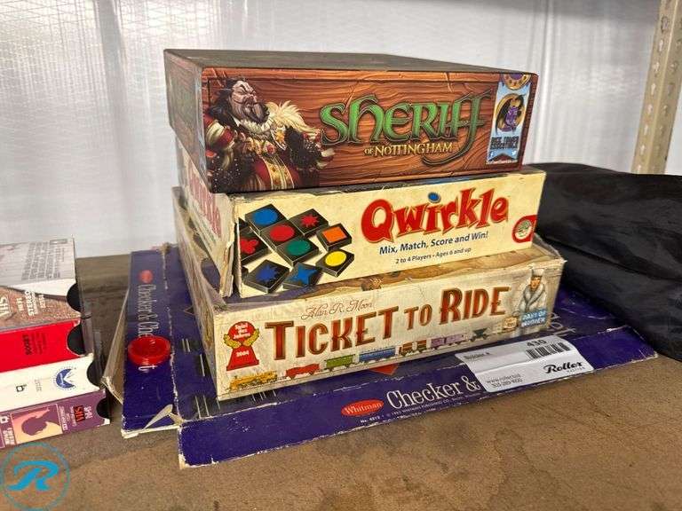 Lot of Board Games, PVC Game Accessories, and VHS Tapes - Roller Auctions