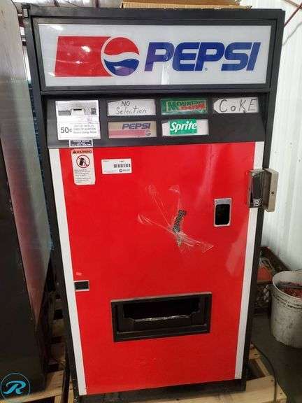 Pepsi Soda Vending Machine with Coin Mechanism, Red, Electric - Roller ...