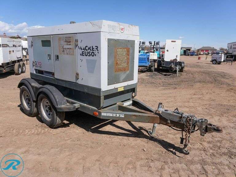 2011 Wacker Neuson G70 Towable Generator - Roller Auctions